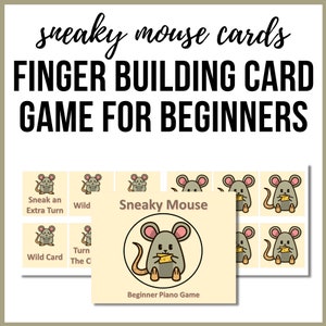 Sneaky Mouse Piano Printable Preschool Card Game - Etsy
