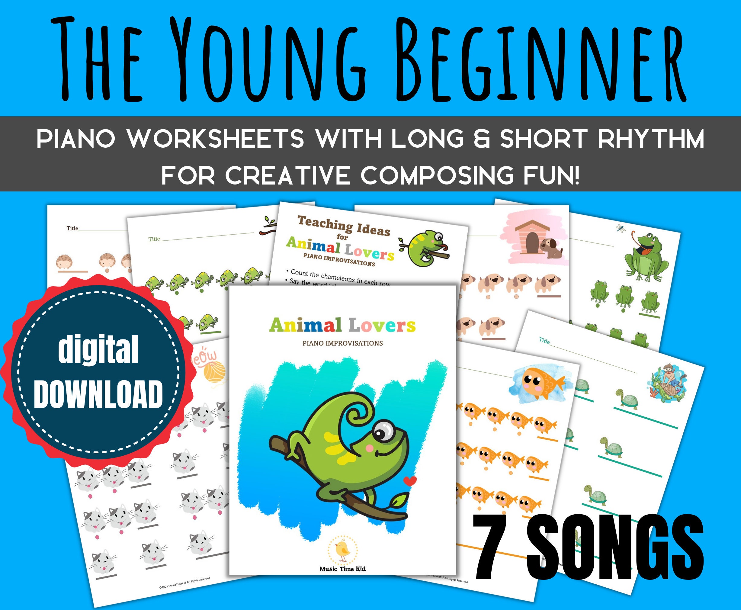 Fun Piano Printable for Preschool Learning Long & Short Rhythm ...