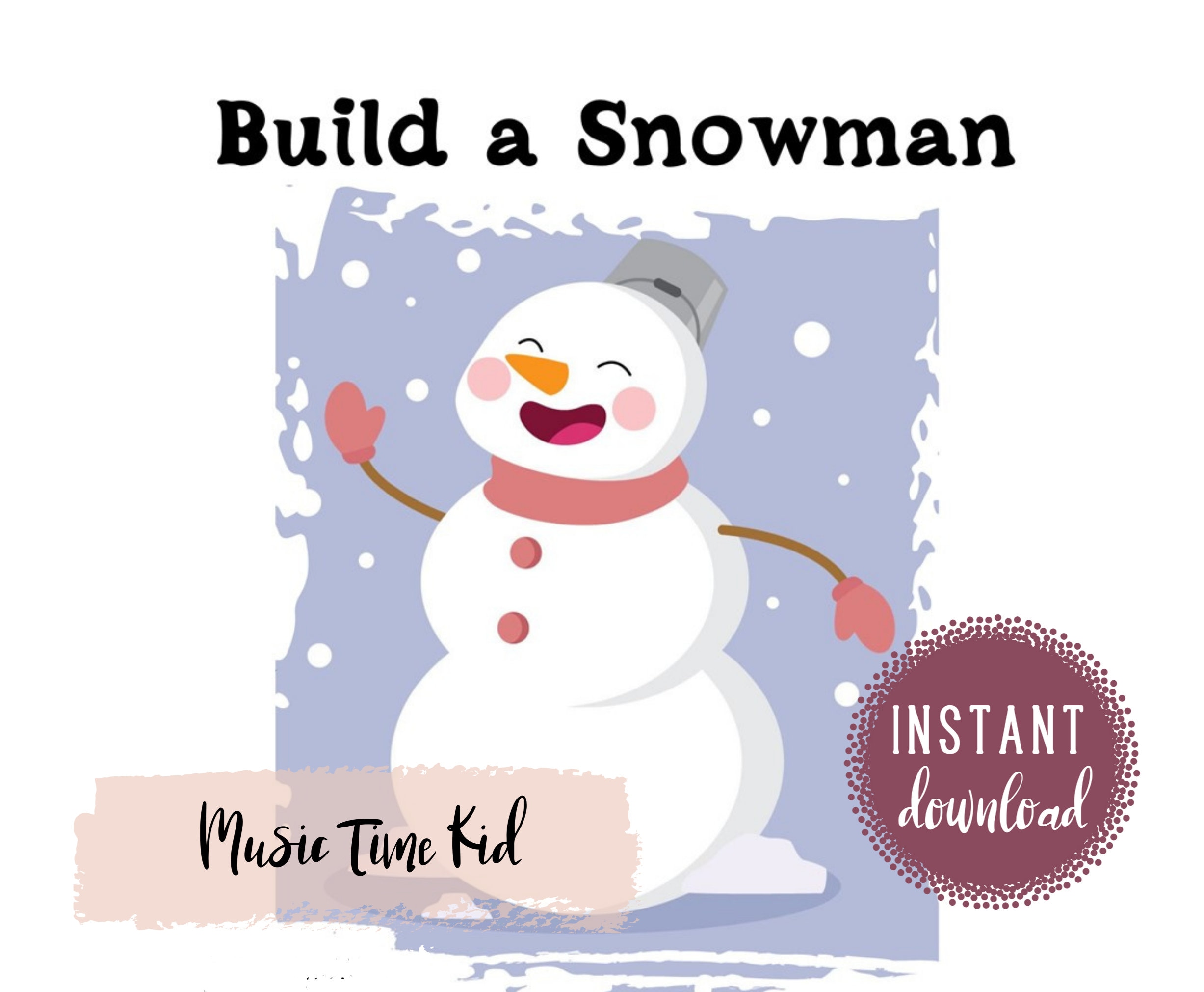 Frosty Snowman Preschool Worksheets for Composing in Beginner Piano ...