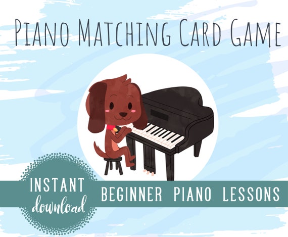 Fun Beginner Piano Matching Card Game Printable | Etsy