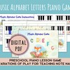 Printable Piano Game | Piano Keys Bingo for Beginner Piano Lessons ...