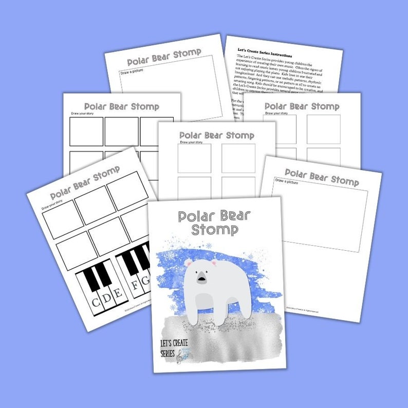 Polar Bear Preschool Worksheets for Composing in Beginner Piano Lessons ...