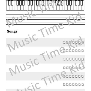 Piano Practice Printable That Helps Teach Note Names, Hand Positions ...