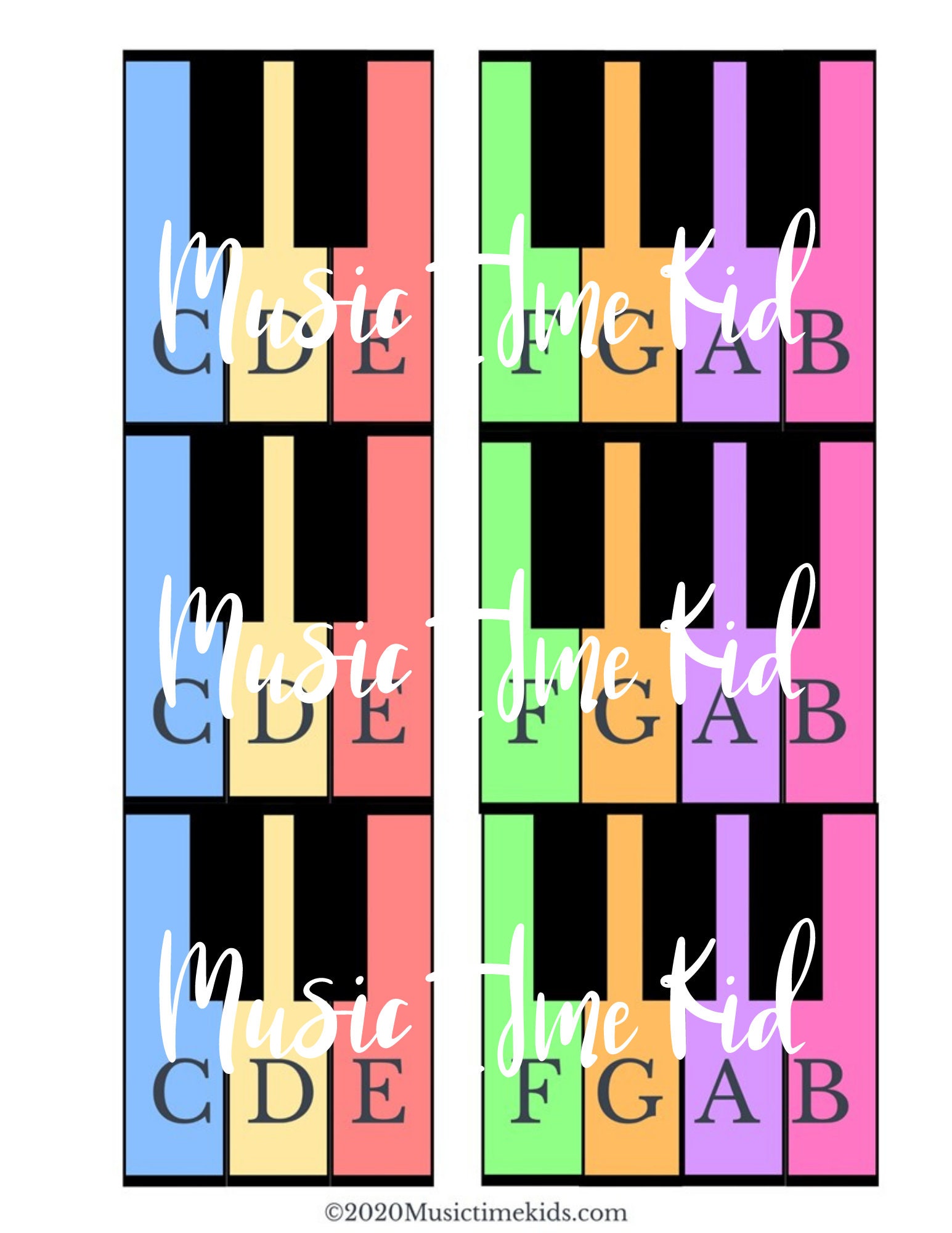 Ode to Joy Easy Piano Song With Music Alphabet Letters | Preschool ...