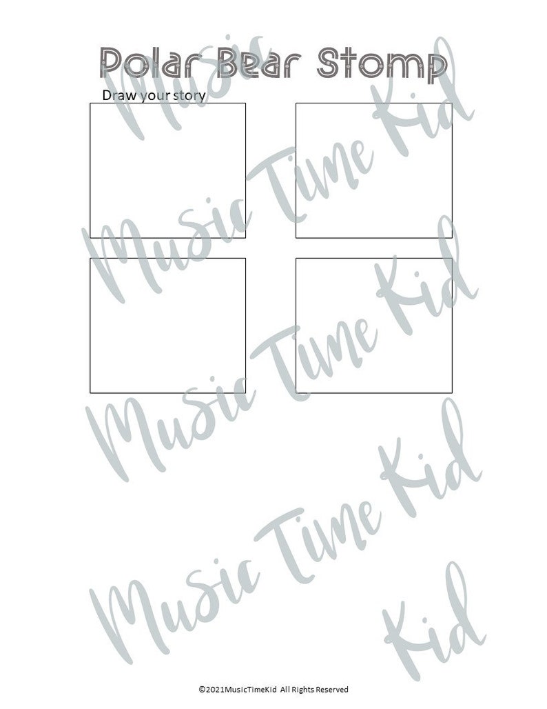 Polar Bear Preschool Worksheets for Composing in Beginner Piano Lessons ...