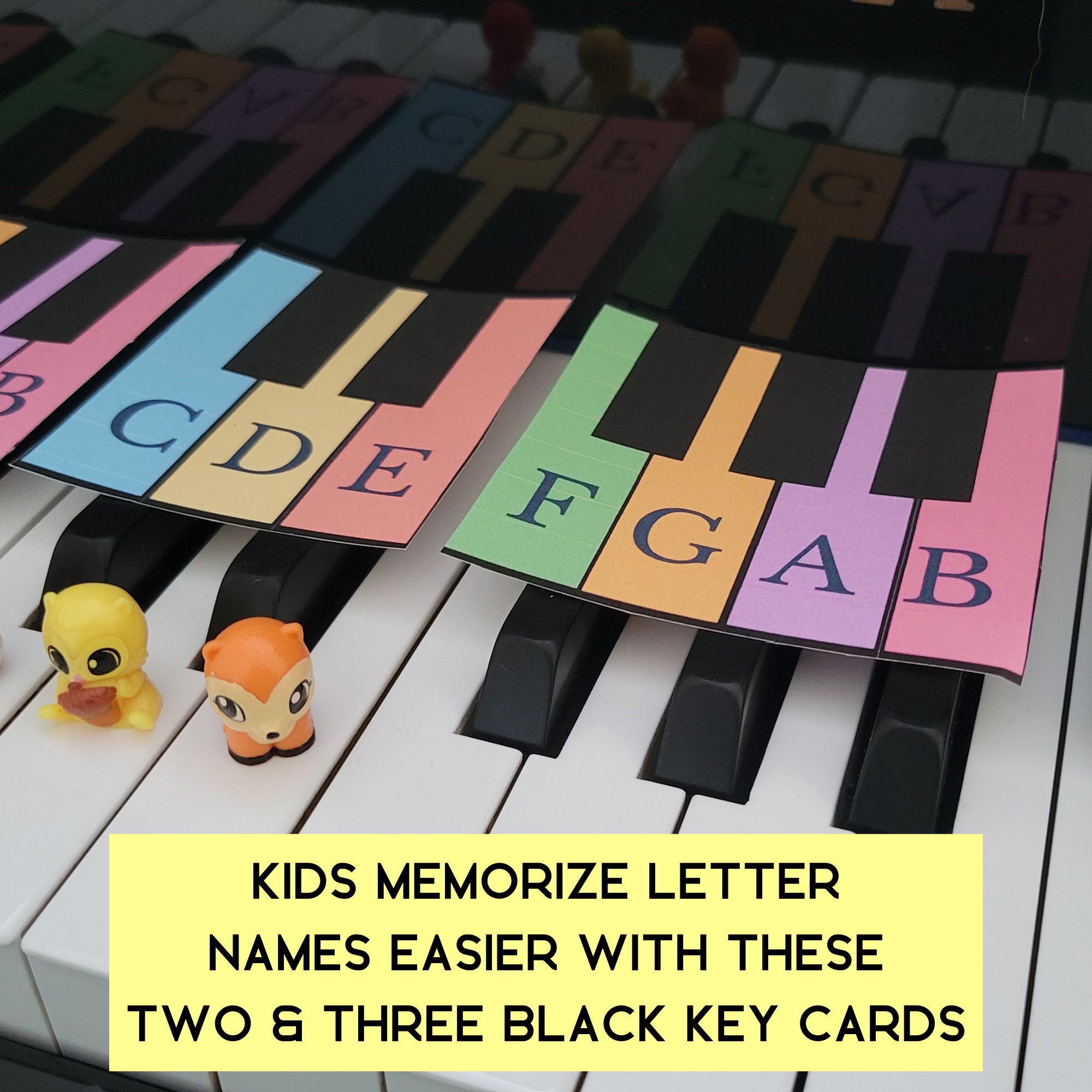 Fun Beginner Piano Matching Card Game Printable - Etsy