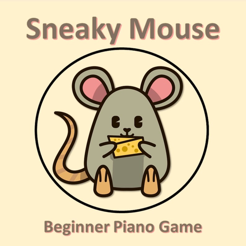 Sneaky Mouse Piano Printable Preschool Card Game - Etsy