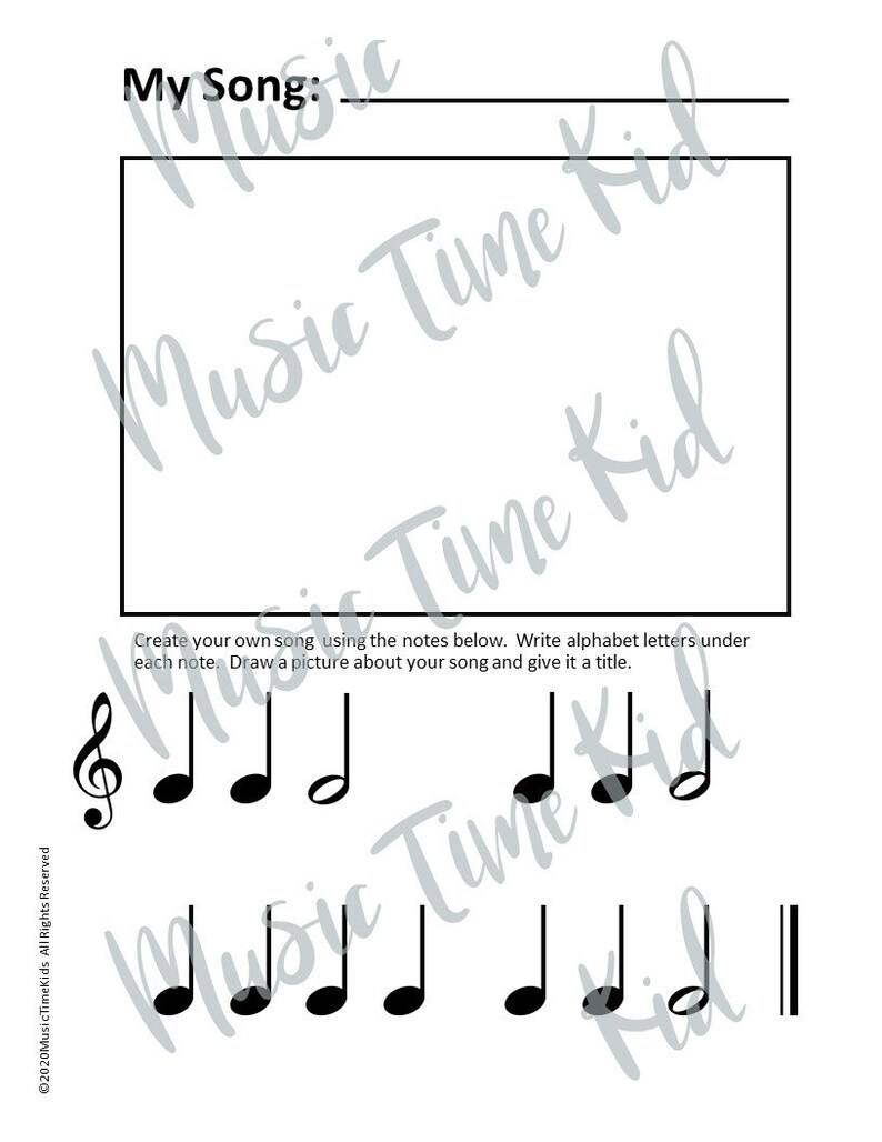 Beginner Piano Printable | Preschool Worksheets for Fun Piano Lessons ...
