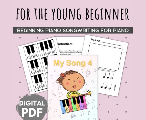Beginner Piano Printable Preschool Worksheets for Fun Piano - Etsy