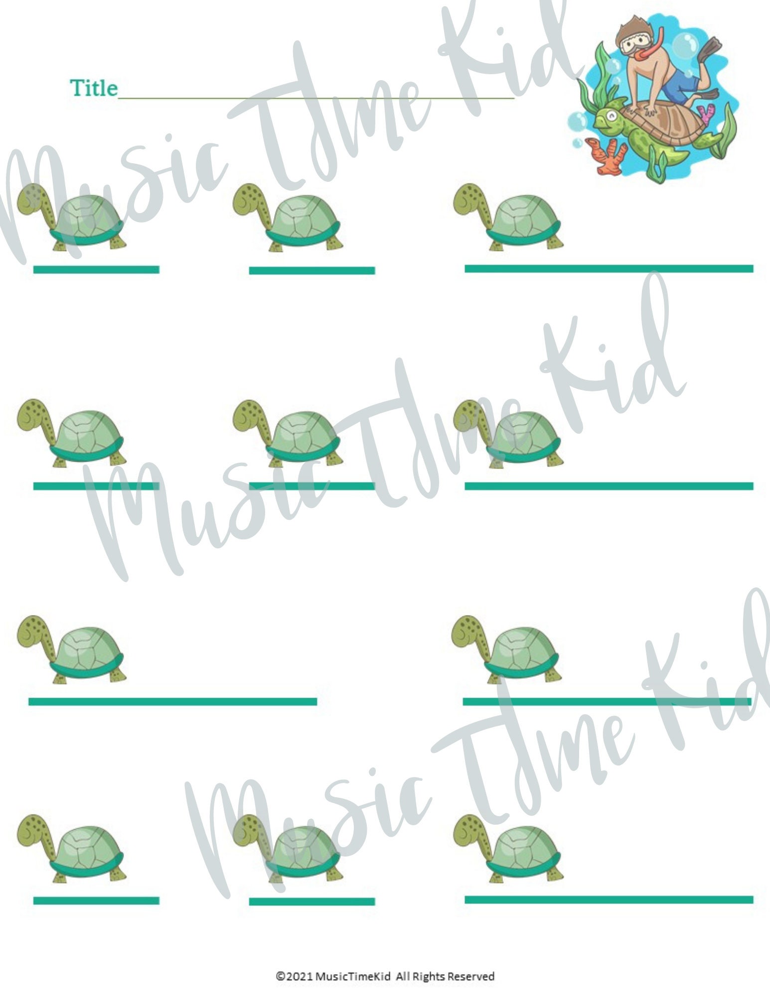 Fun Piano Printable for Preschool Learning Long & Short Rhythm ...