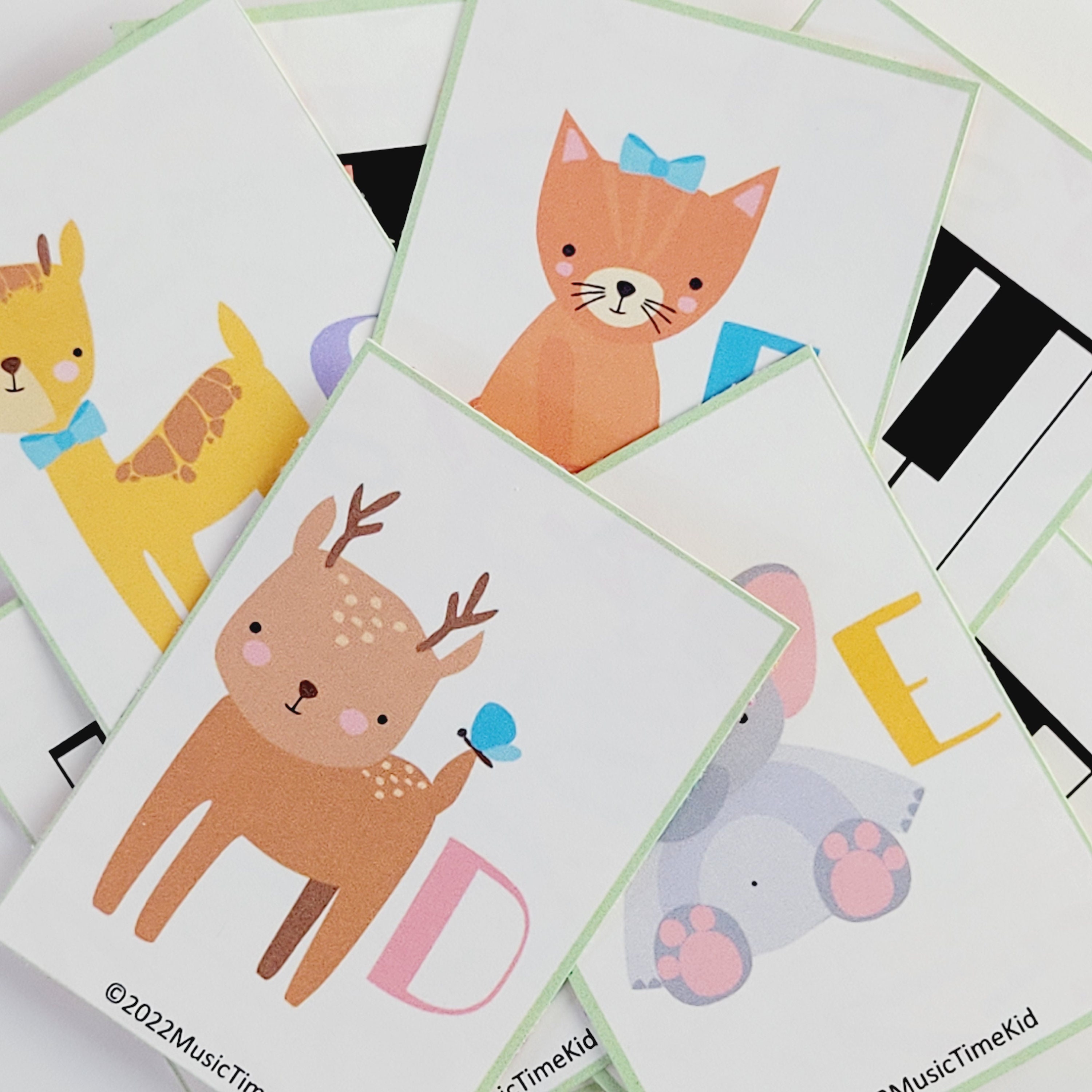 ABC Song Piano Printable With Alphabet Letters for Preschool Learning ...