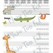 Piano Practice Printable With Jungle Animals for Young Kids That Helps ...