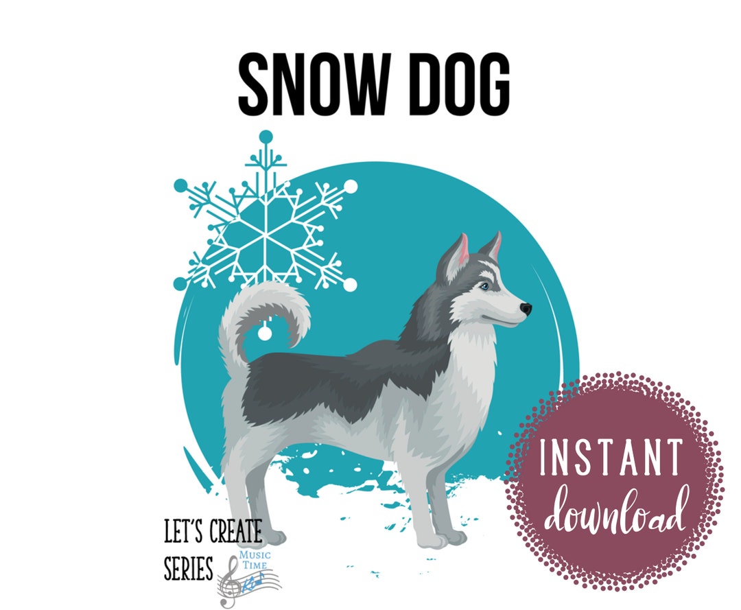 Snow Dog Preschool Worksheets for Composing in Beginner Piano Lessons ...