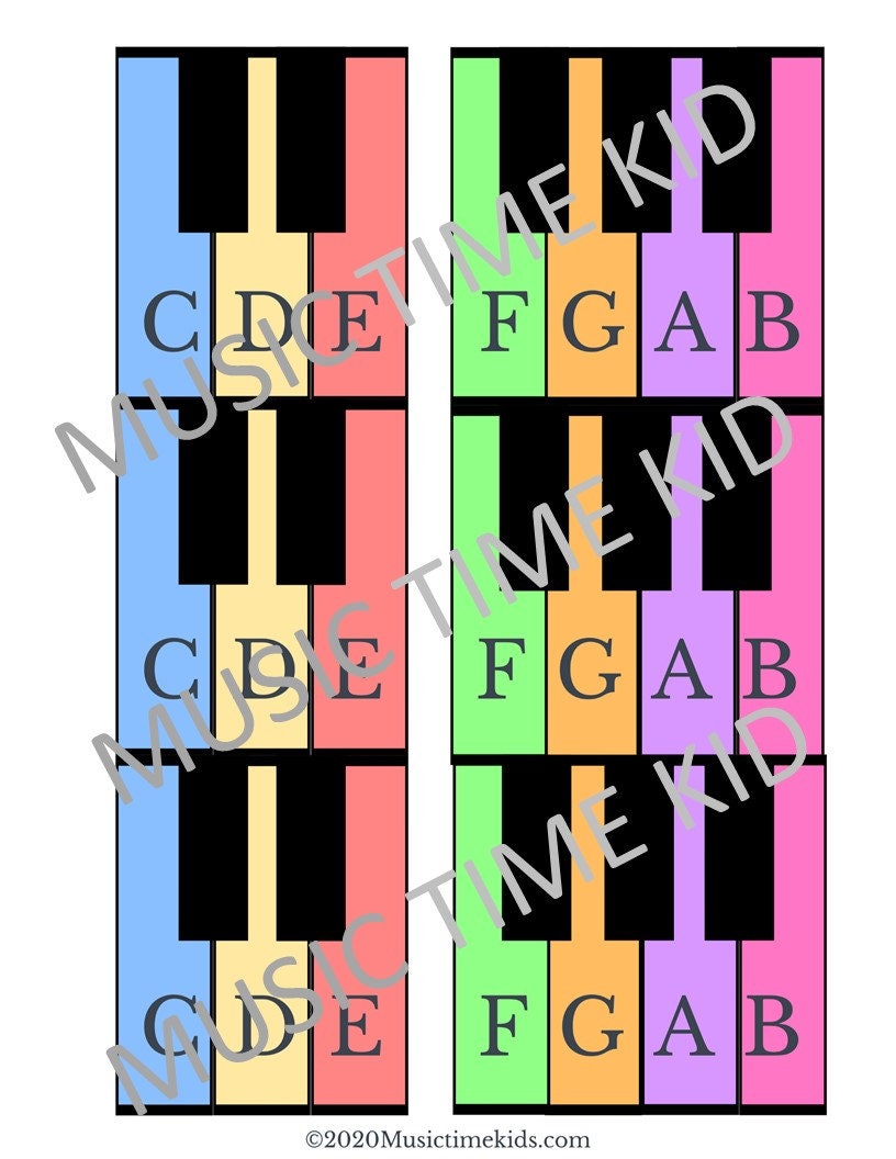 Fun Beginner Piano Keyboard Lesson Game for Every Brand New Student - Etsy