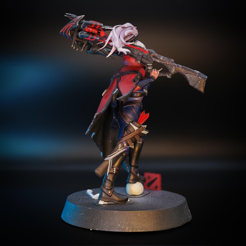 Drow Ranger Arcana Dota 2 Hand Painted High Quality Art Figure Statue ...