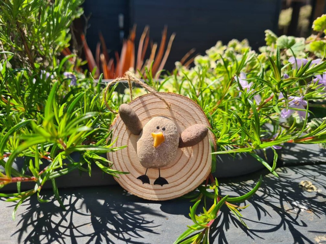 Pebble Bird Art - Etsy