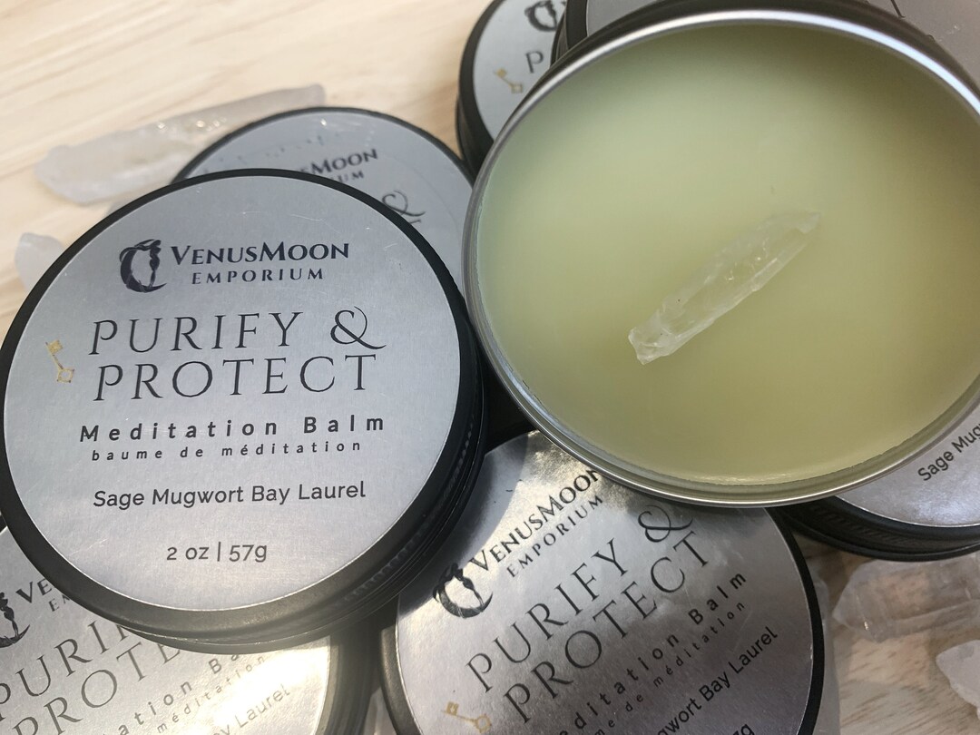 MEDITATION BALM: Purify & Protect || Meditation Balm || White Sage ...