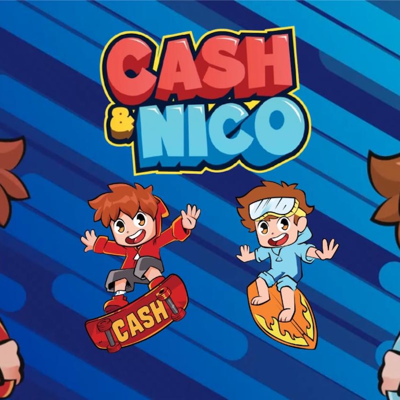 Nico and Cash Coloring Pages - Etsy