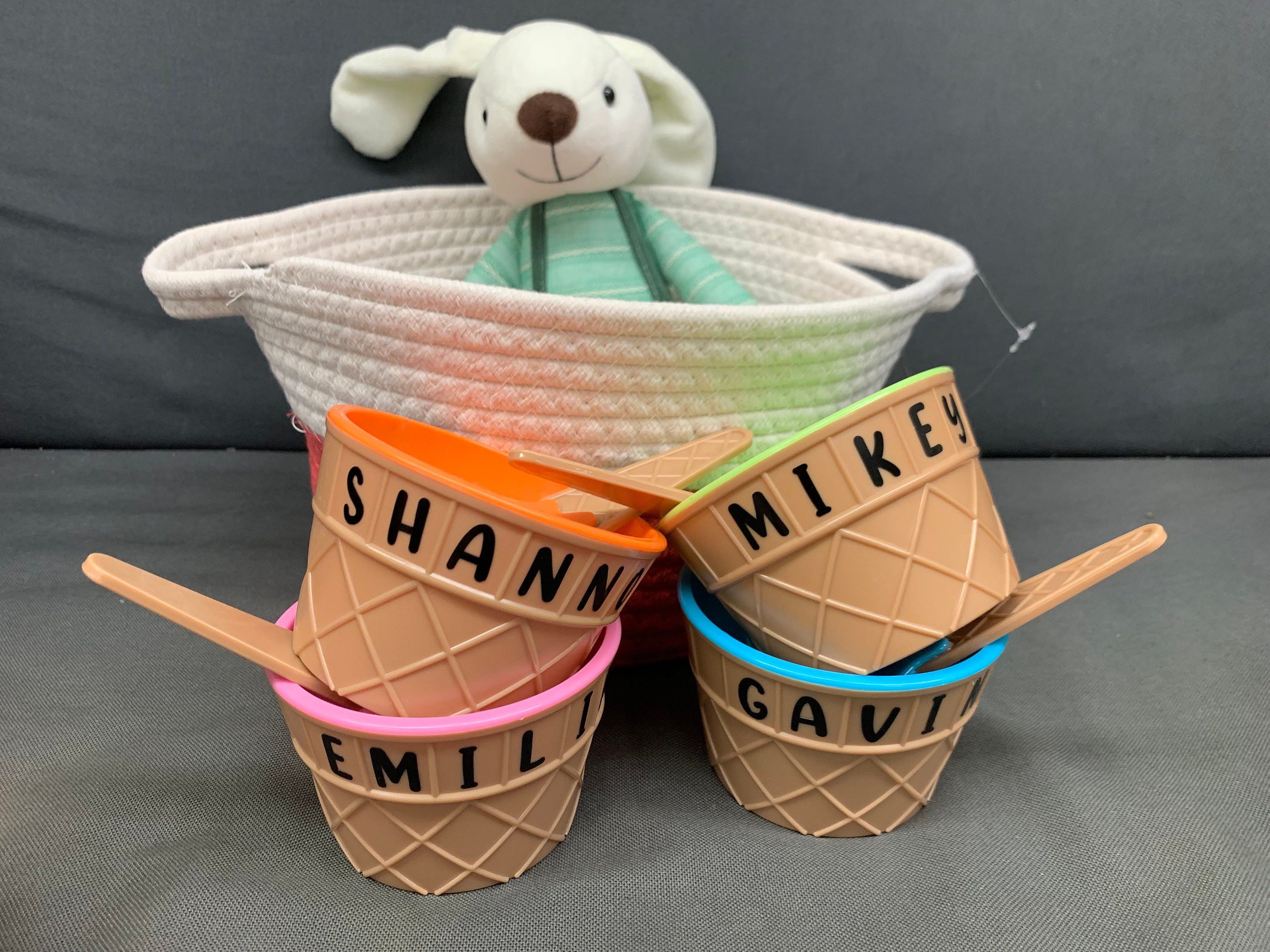Personalized Ice Cream Bowls! - Etsy
