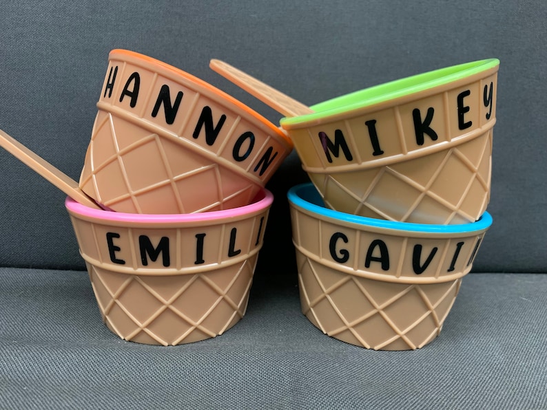 Personalized Ice Cream Bowls! - Etsy