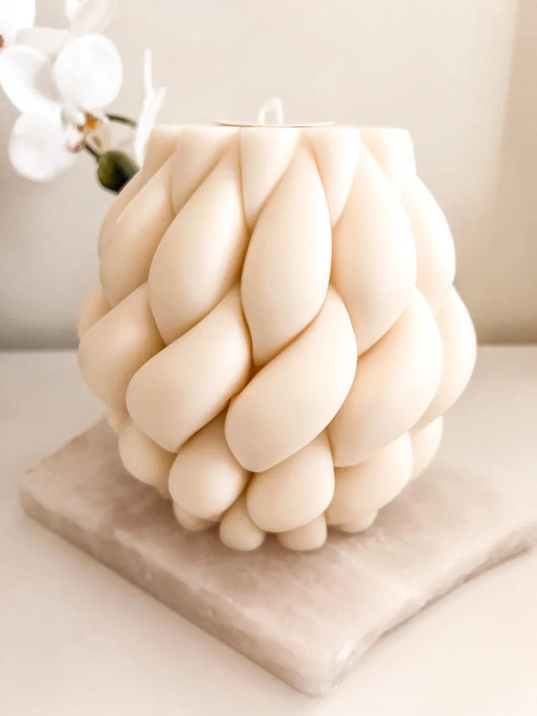 Twisted Rope Candle, Aesthetic Candles, Rope Candle, Ombré Candles, Soy ...