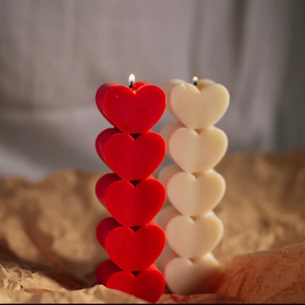 Heart Shaped Candle Party Favors - Etsy