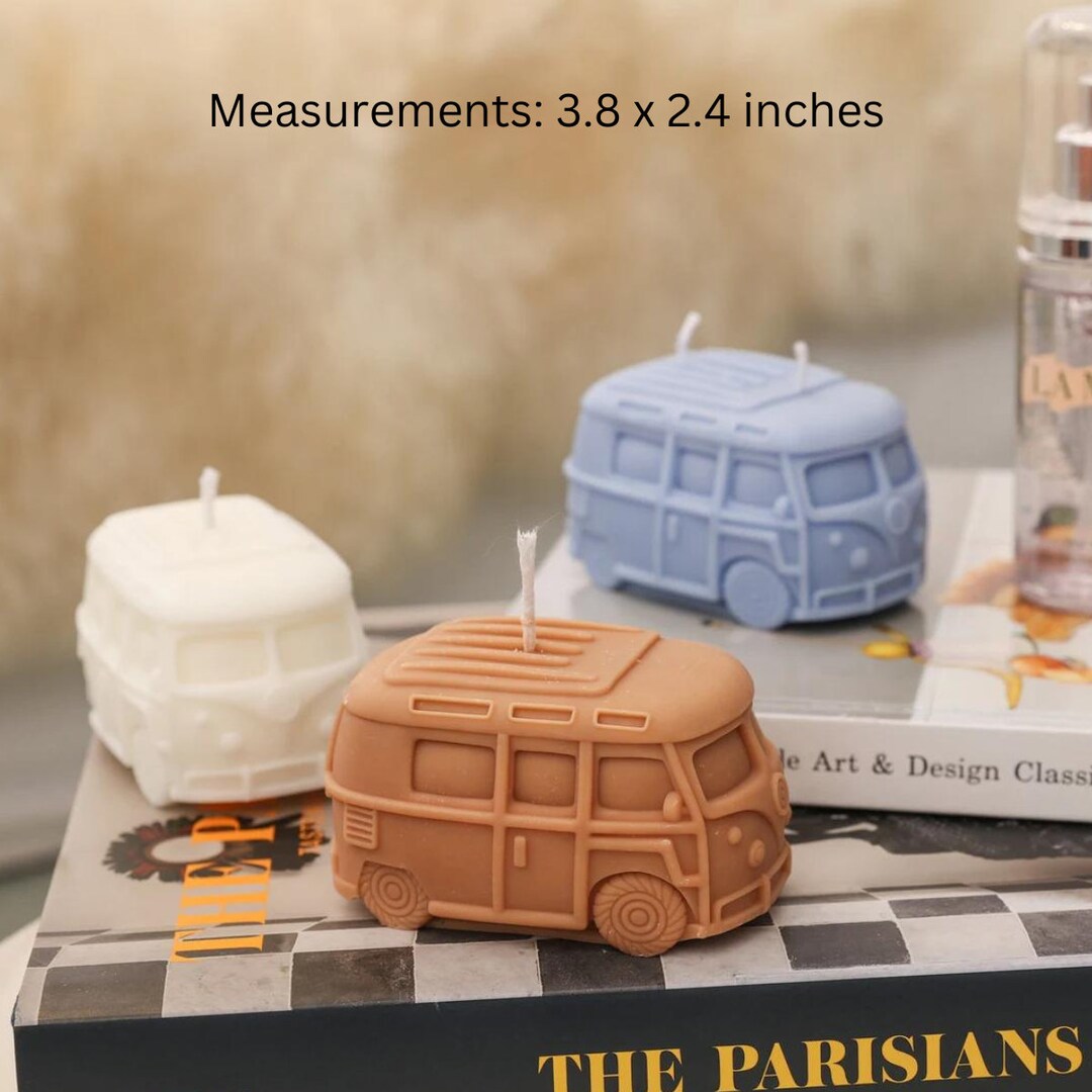 Retro Bus Car Candle, Retro Camper Gift, Rustic Camper Candle Gift ...