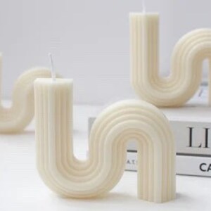 Abstract Candle, S Shaped Candle, Modern Candle, Aesthetic Candle ...