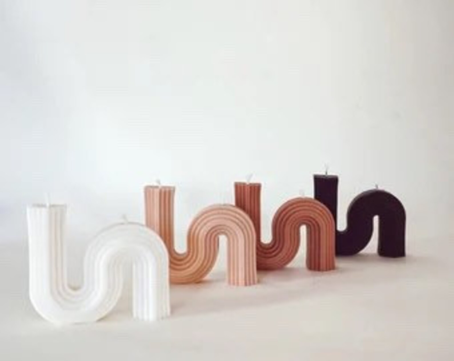 Abstract Candle S Shaped Candle Modern Candle Aesthetic | Etsy