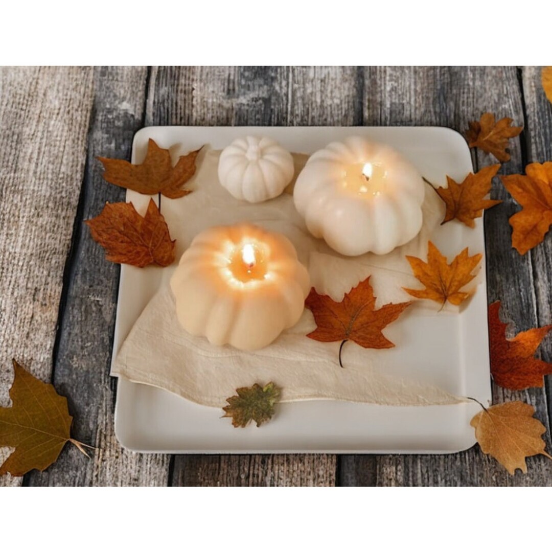 Pumpkin Candle, Pumpkin Shaped Candle, Fall Decor, Pumpkin Scented ...