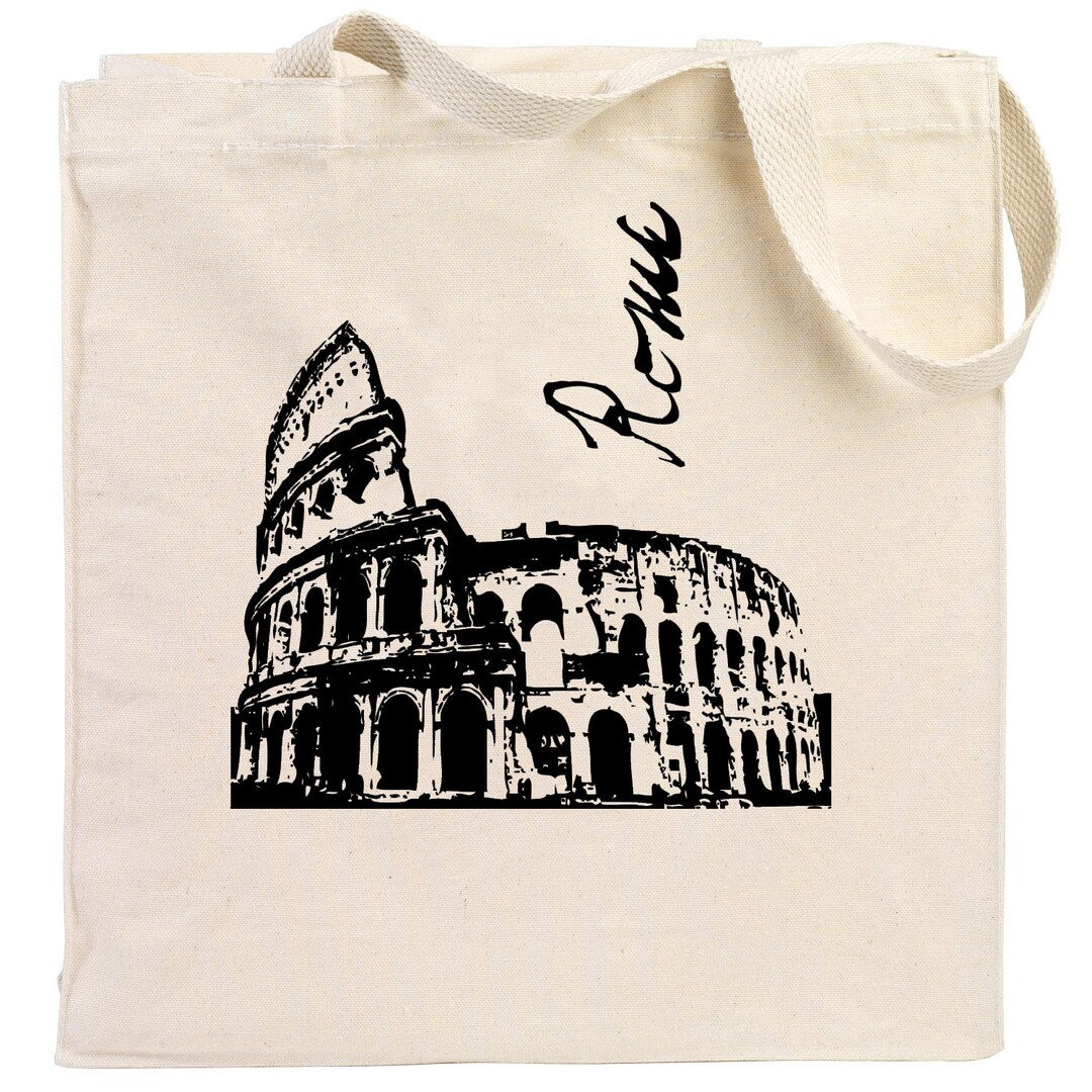 Rome, Colosseum, Canvas Tote Bag, Shopping Bag, Mother Day Gift ...
