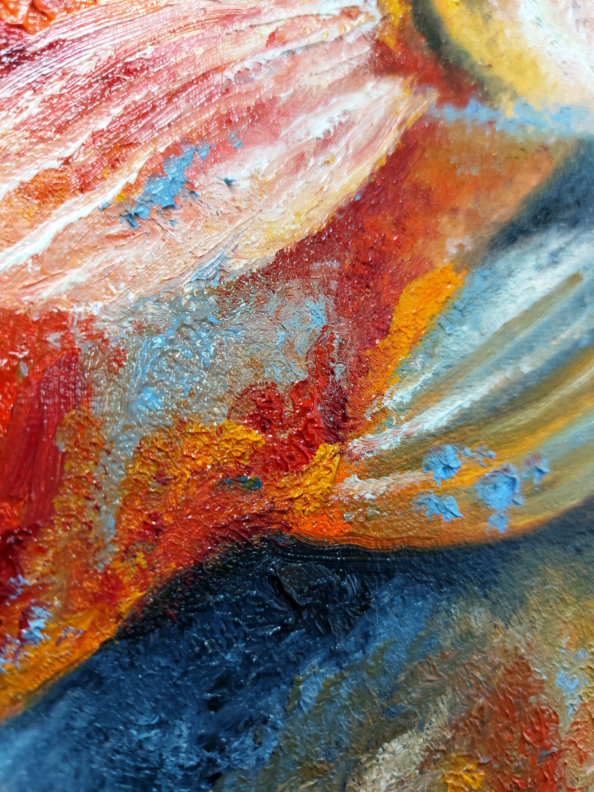 Seven Goldfish Original Oil Painting, Impressionist Canvas Art - Etsy