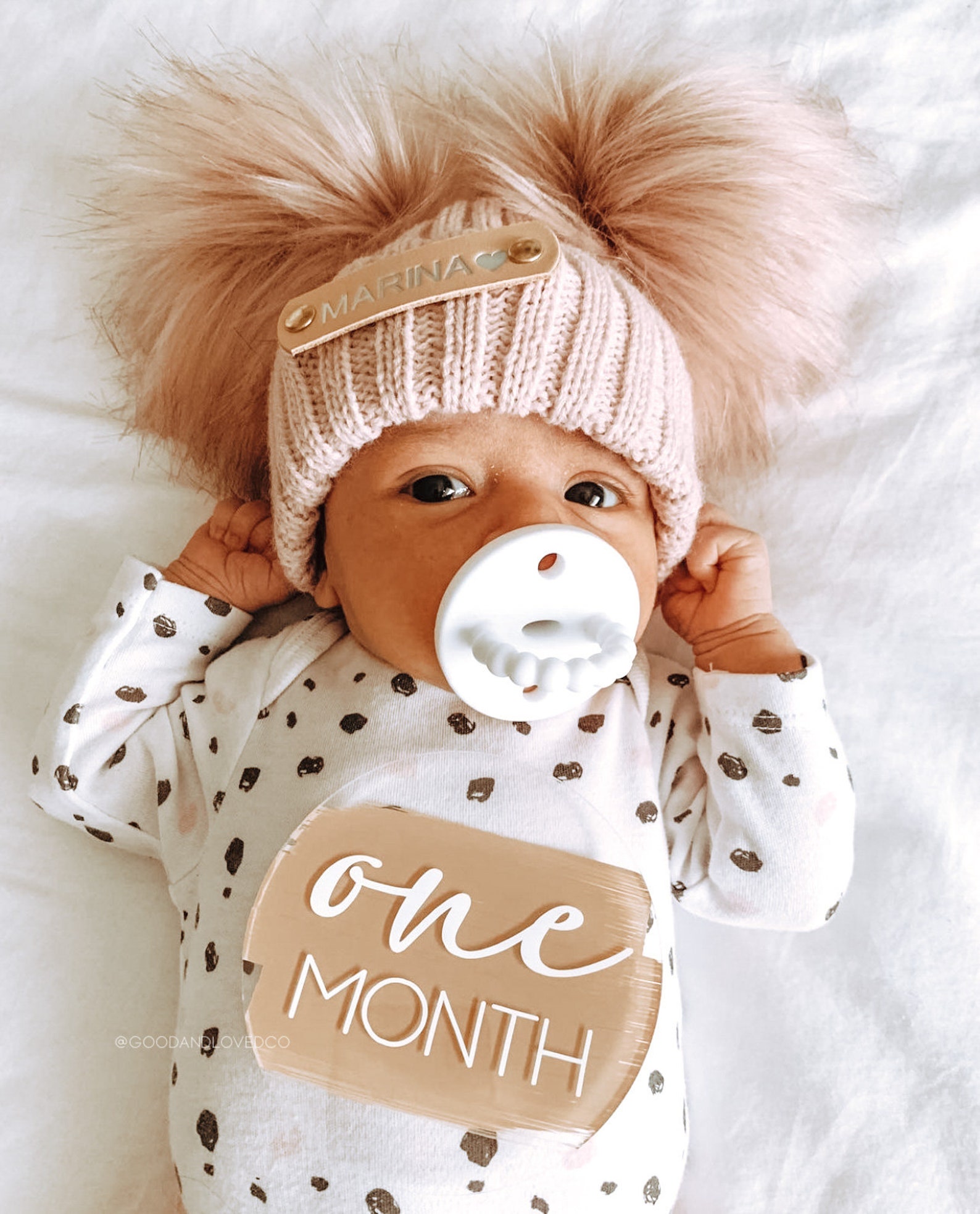 Acrylic Baby Milestone Cards - Brushstroke Painted | Monthly Baby ...