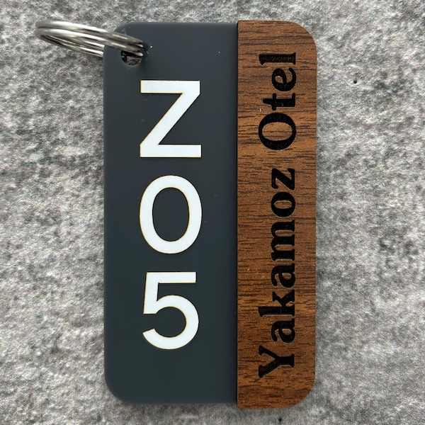 Customizable Hotel Keychain, Engraved Hotel Keychain, Keychain With ...