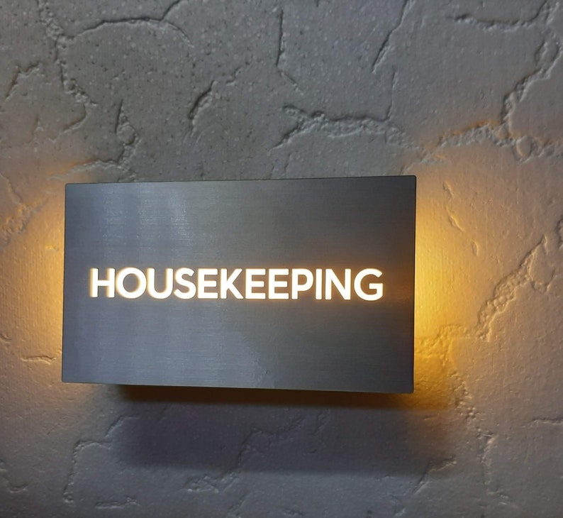 Illuminated LED Custom Door Sign, for Hotels - 10" X 4" - Etsy