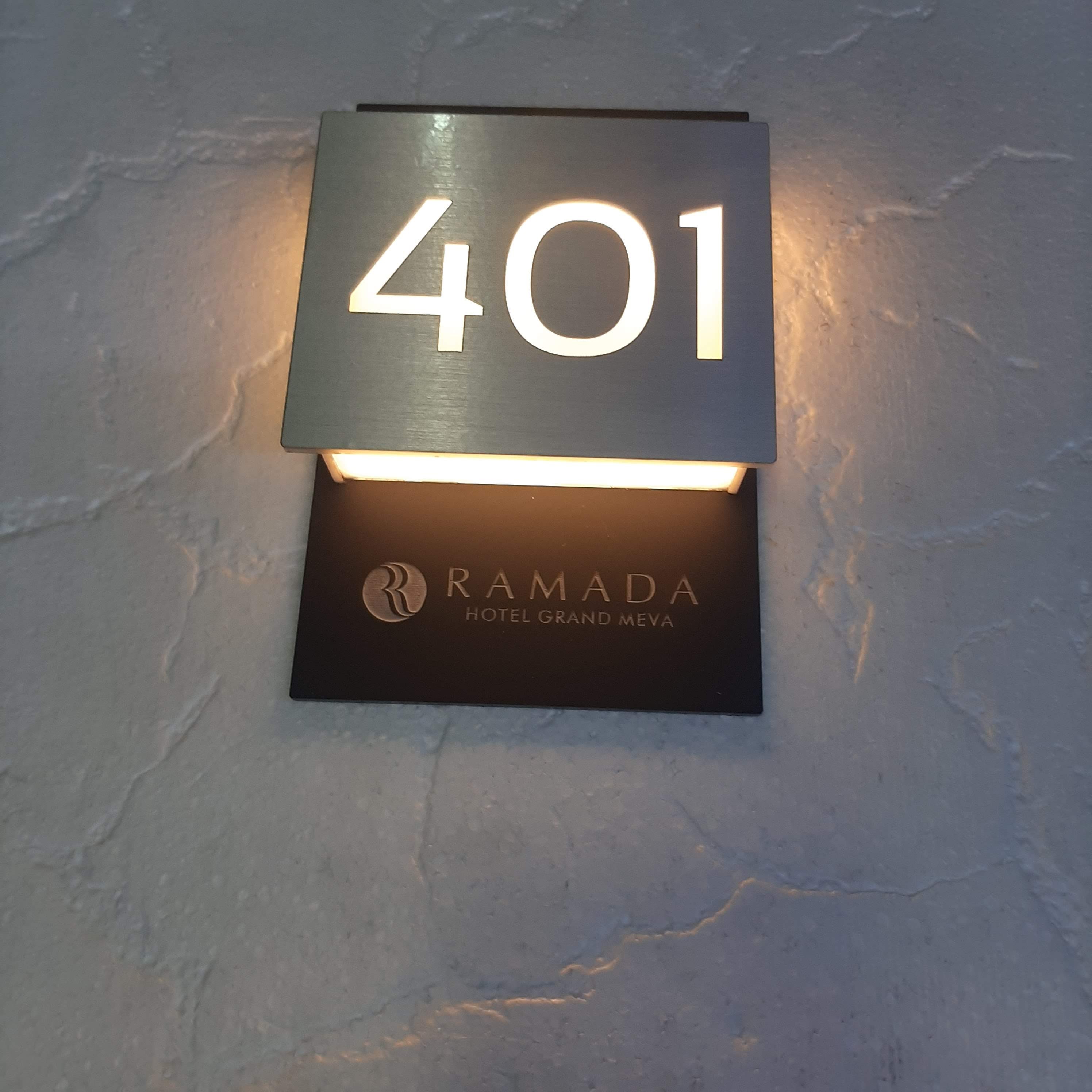 Illuminated LED Custom Indoor Logo Engraved Door Number Sign, for ...