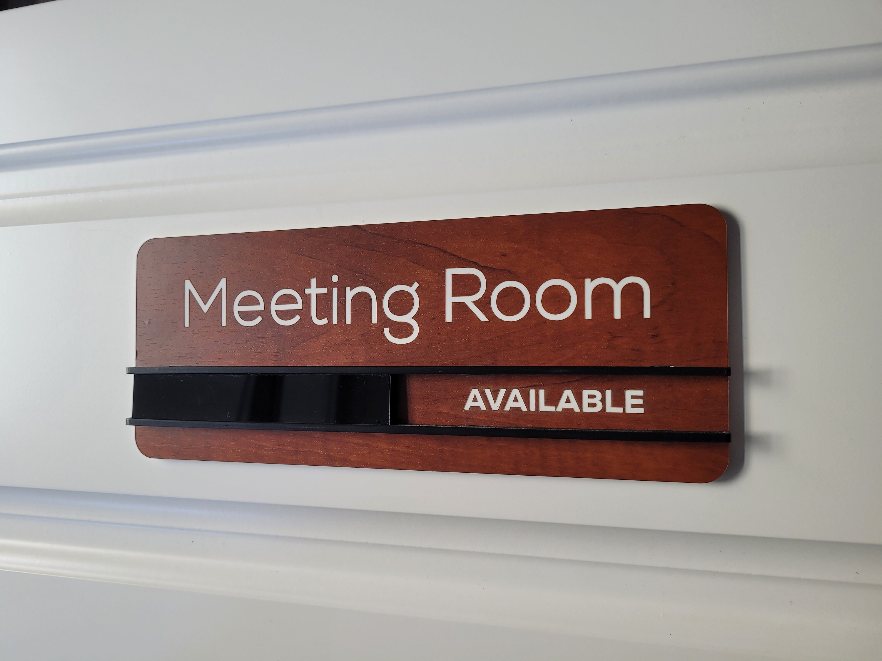 Can Be Moved Custom Busy Available Conference Room Door Sign, Variable ...