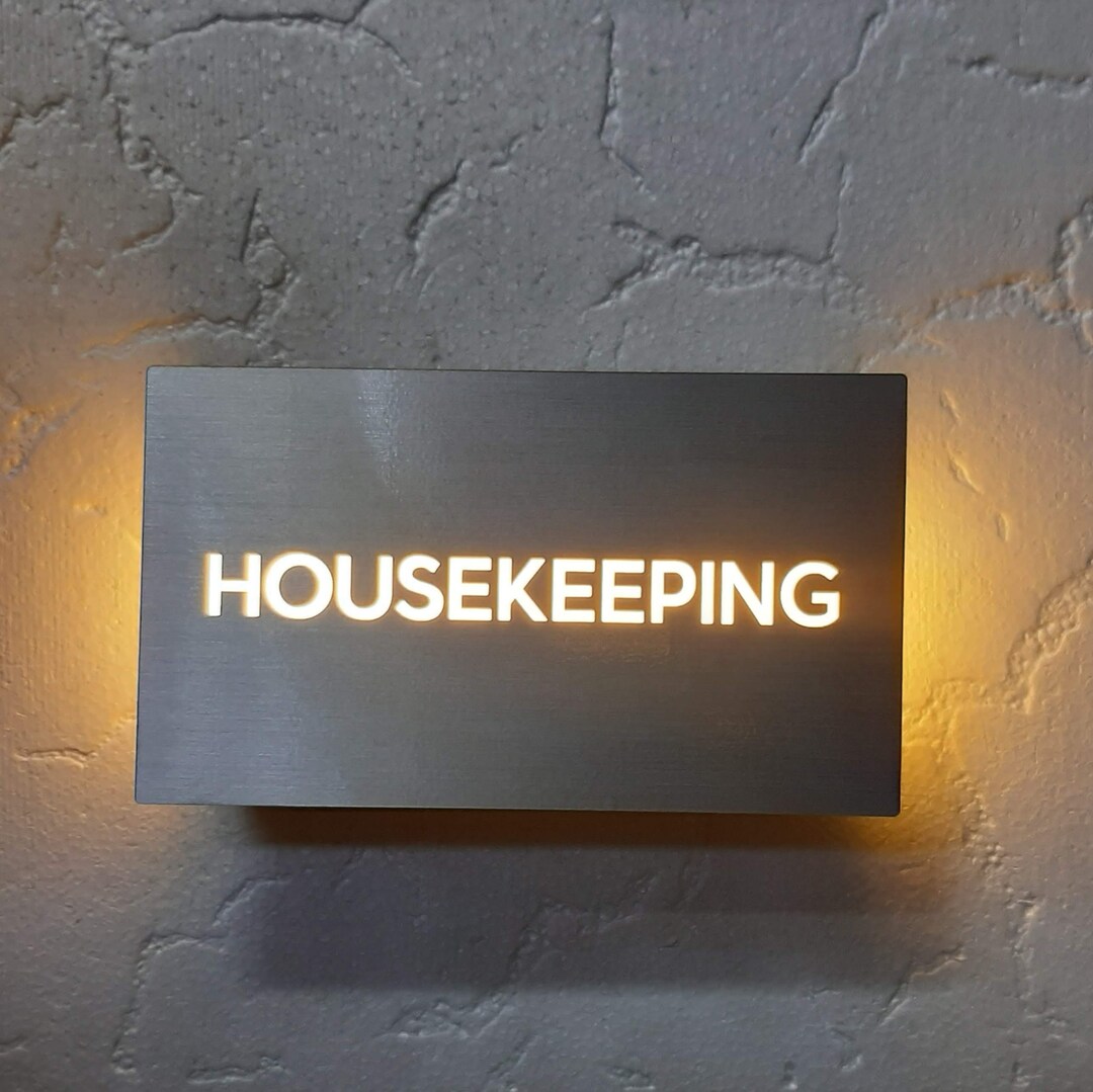 Illuminated LED Custom Door Sign, for Hotels - 10" X 4" - Etsy