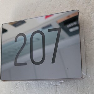 Illuminated LED Custom Indoor Mirrored Door Sign, Hotel Sign, Hotel ...