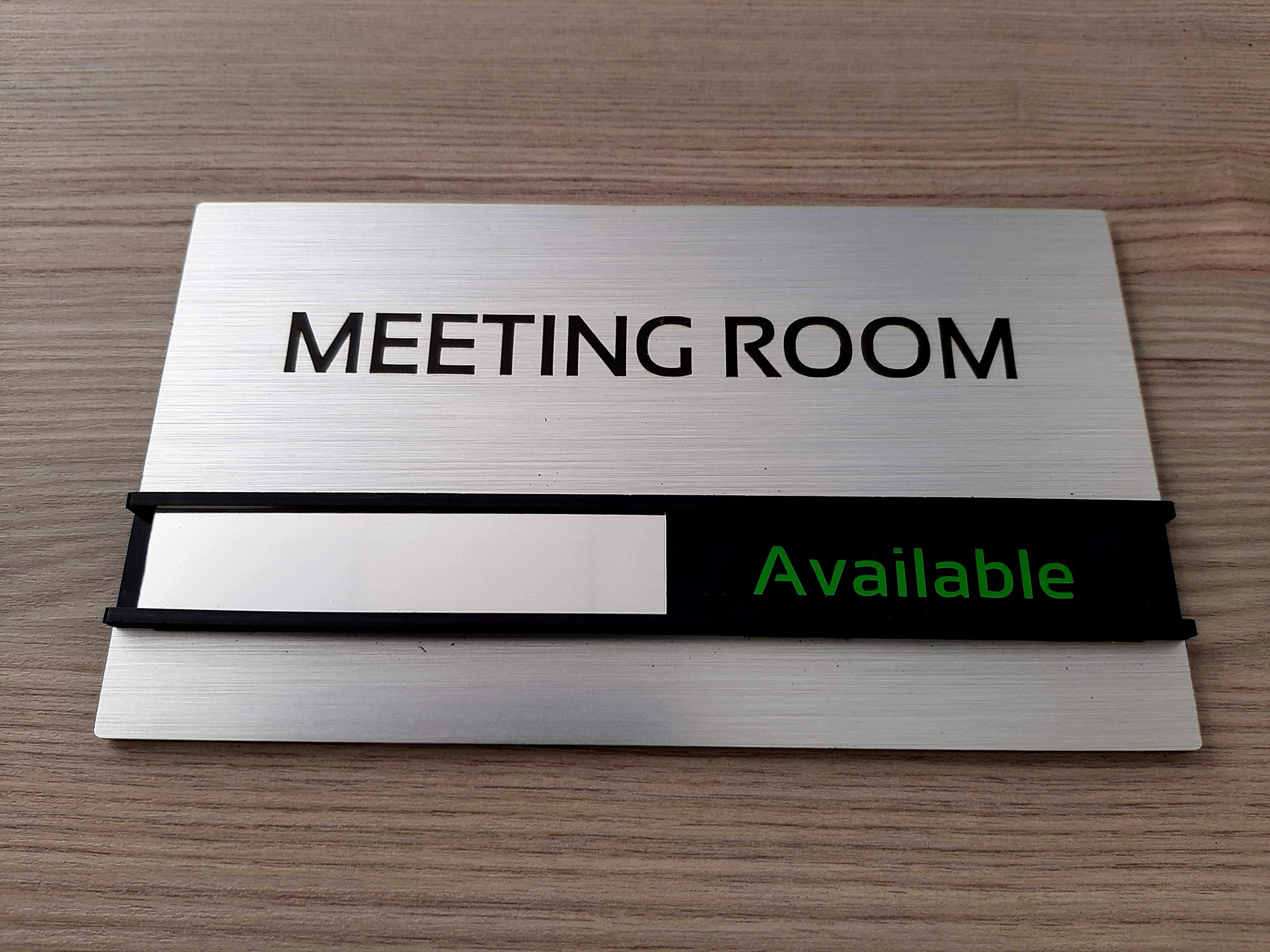 Can Be Moved Custom Busy - Available Meeting Room Door Sign, Door Plate ...