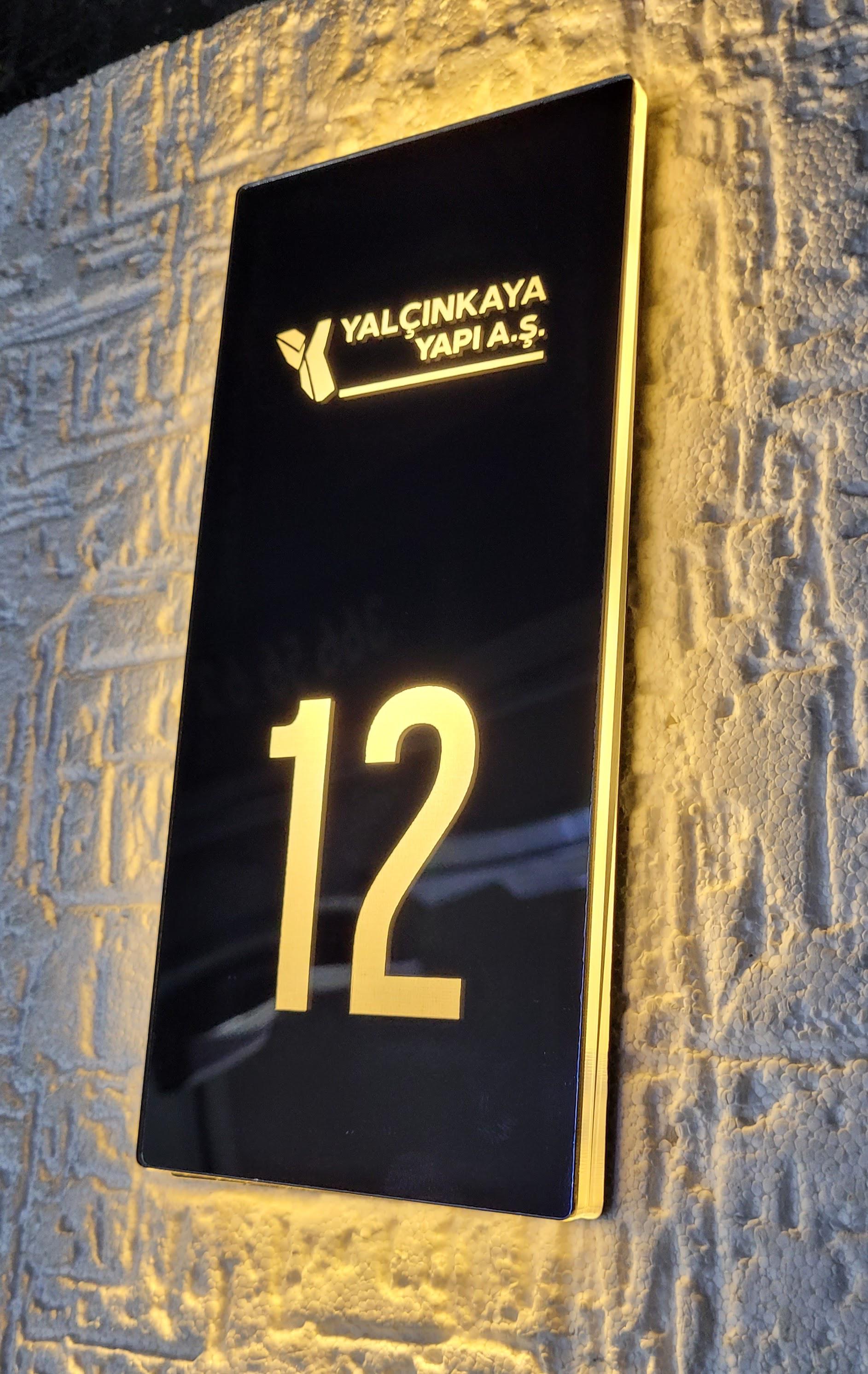 Illuminated LED Custom Indoor Mirrored Logo Engraved Door Sign, Hotel ...