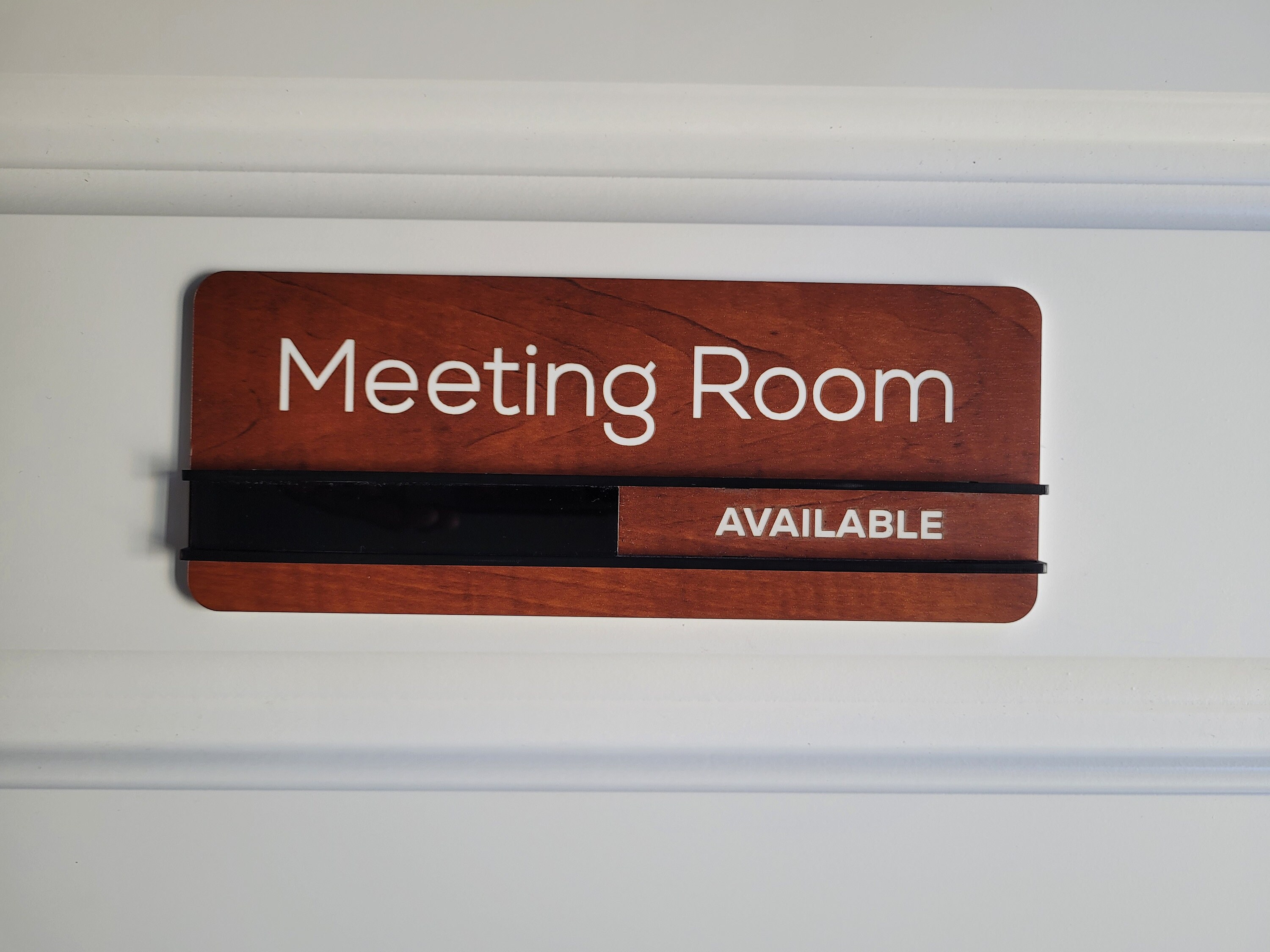 Can Be Moved Custom Busy Available Conference Room Door Sign, Variable ...