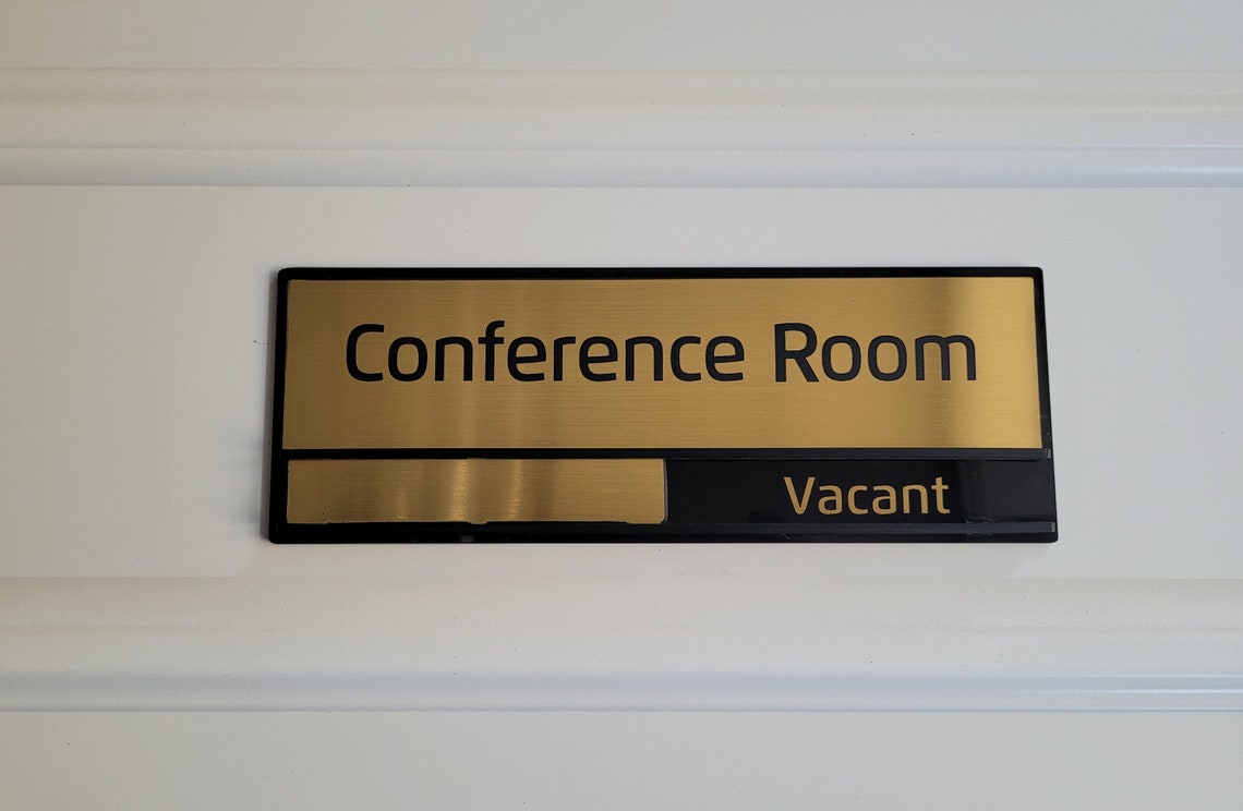Can Be Moved Custom Busy Available Conference Room Door Sign, Variable ...