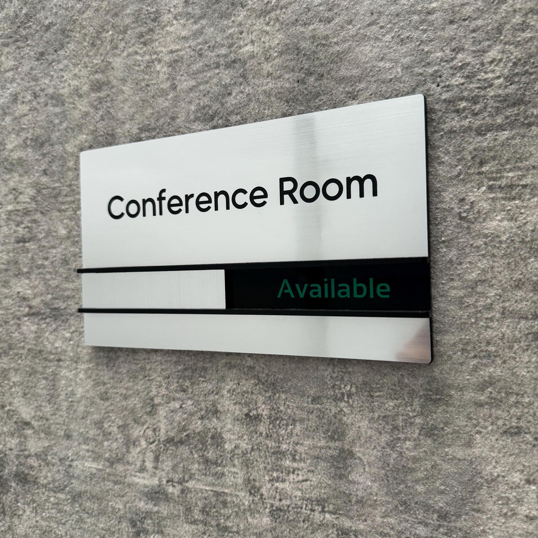 Can Be Moved Custom Busy - Available Conference Room Door Sign ...