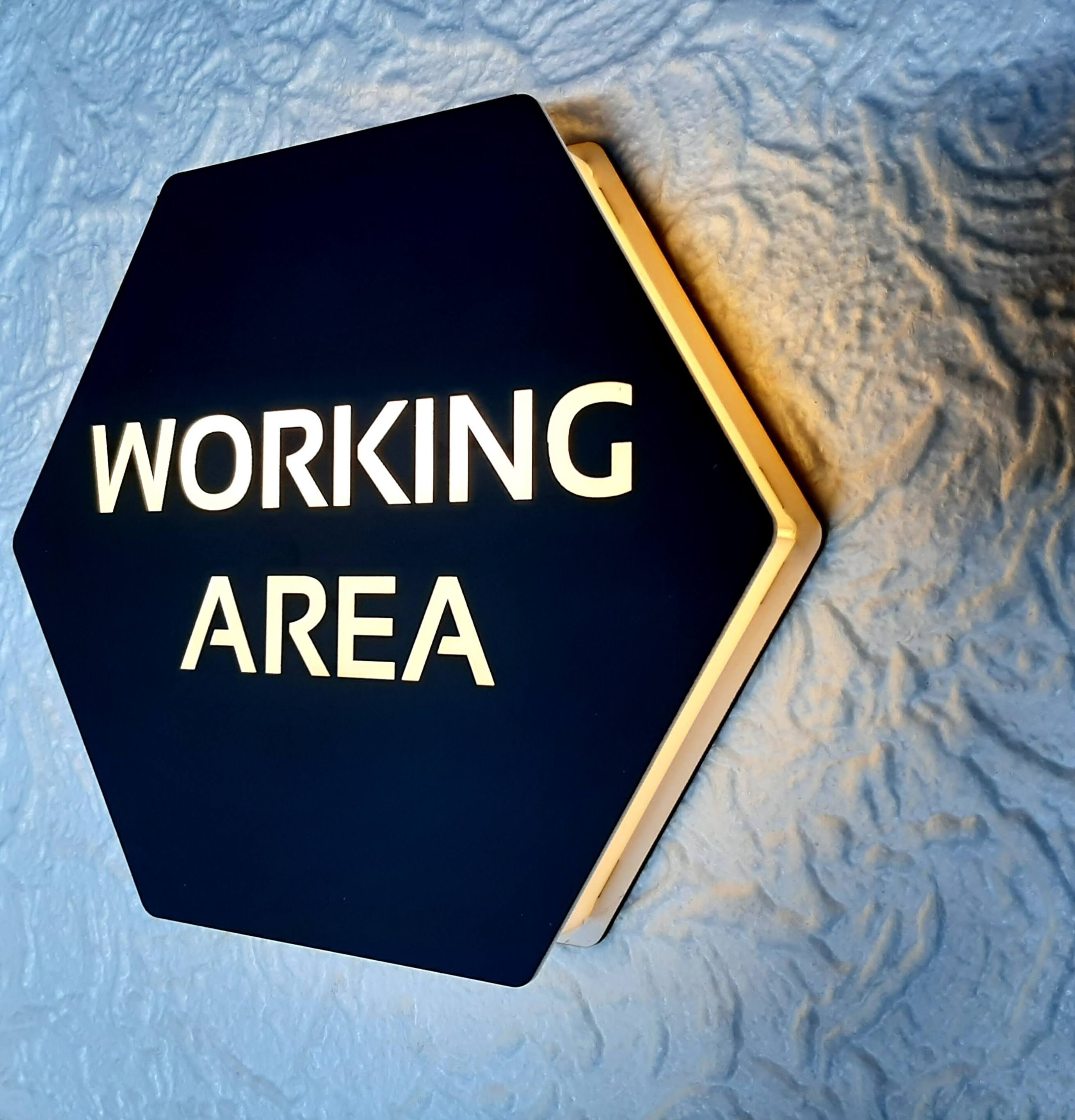 Illuminated LED Custom Indoor Hexagon Door Sign - 8.3" X 7.5" - Etsy