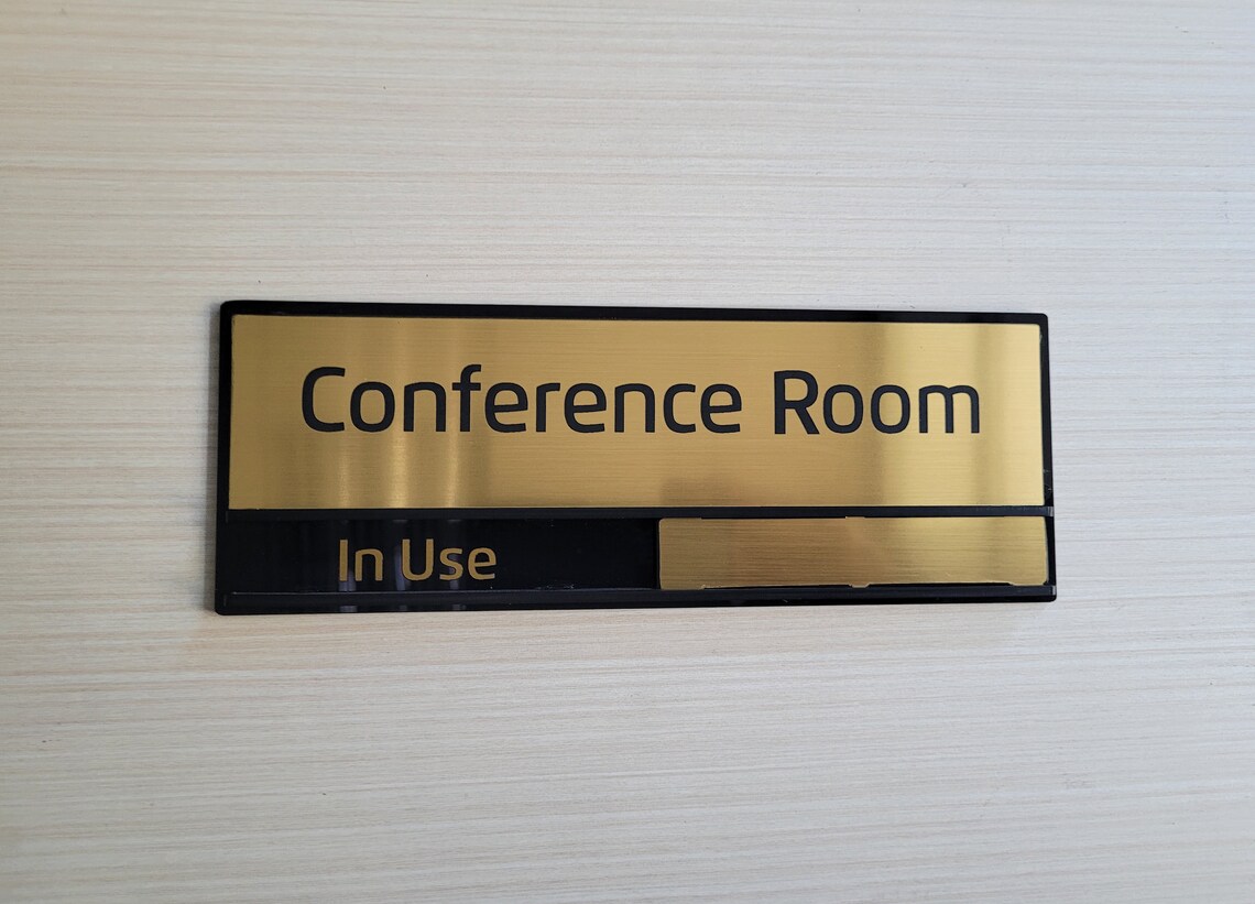 Can Be Moved Custom Busy Available Conference Room Door Sign, Variable ...