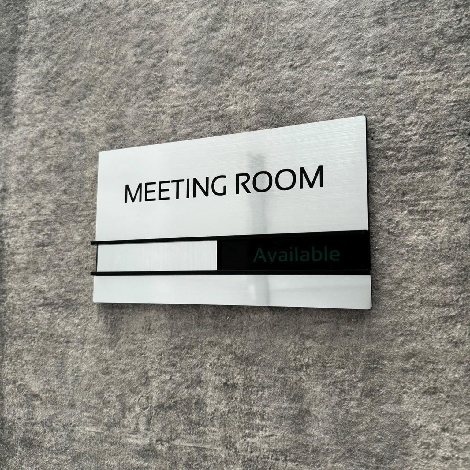 Can Be Moved Custom Busy - Available Meeting Room Door Sign, Door Plate ...