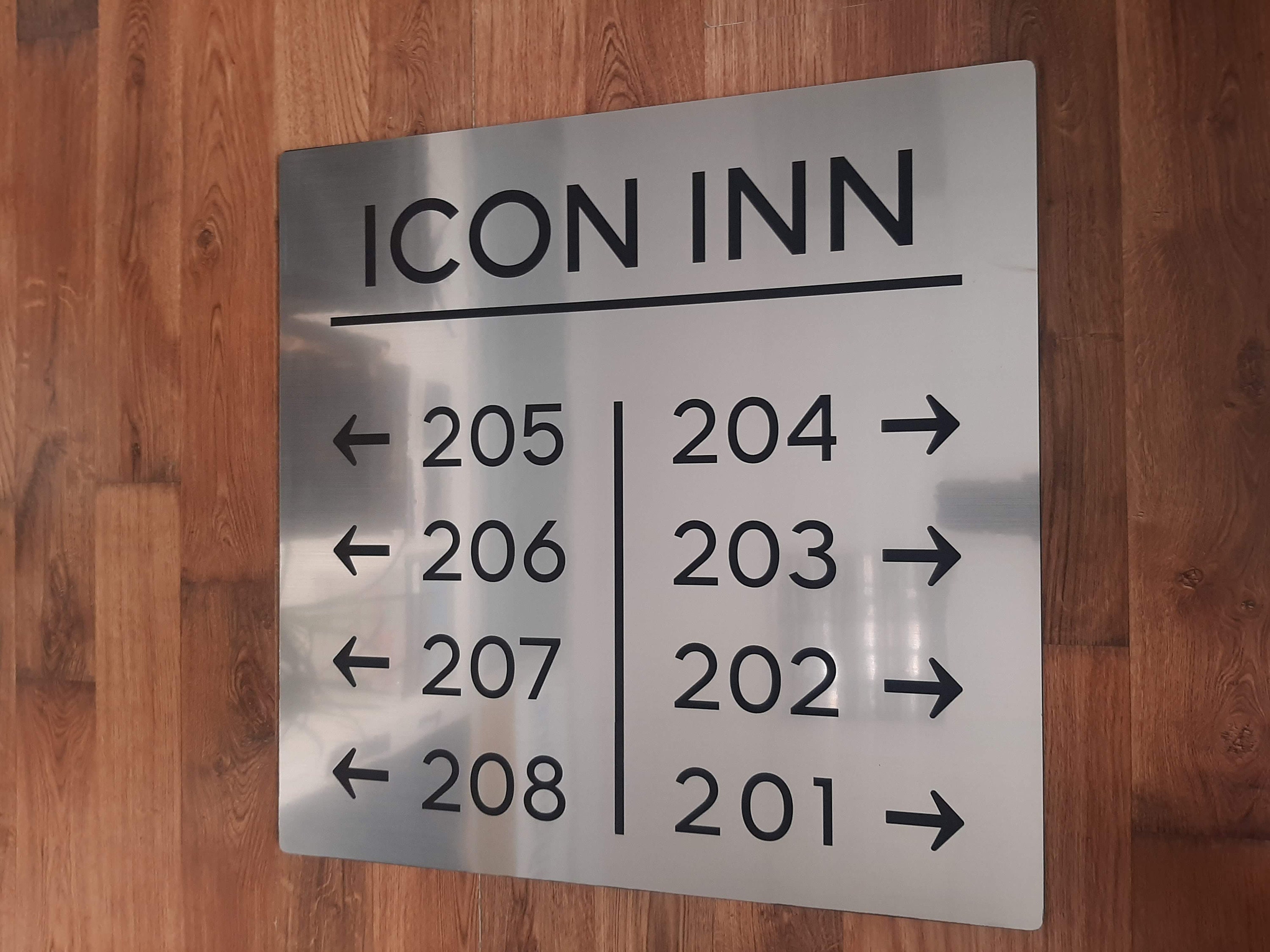 Custom Directional Sign, Wayfinding Sign, Hotel Sign - 16" - Etsy