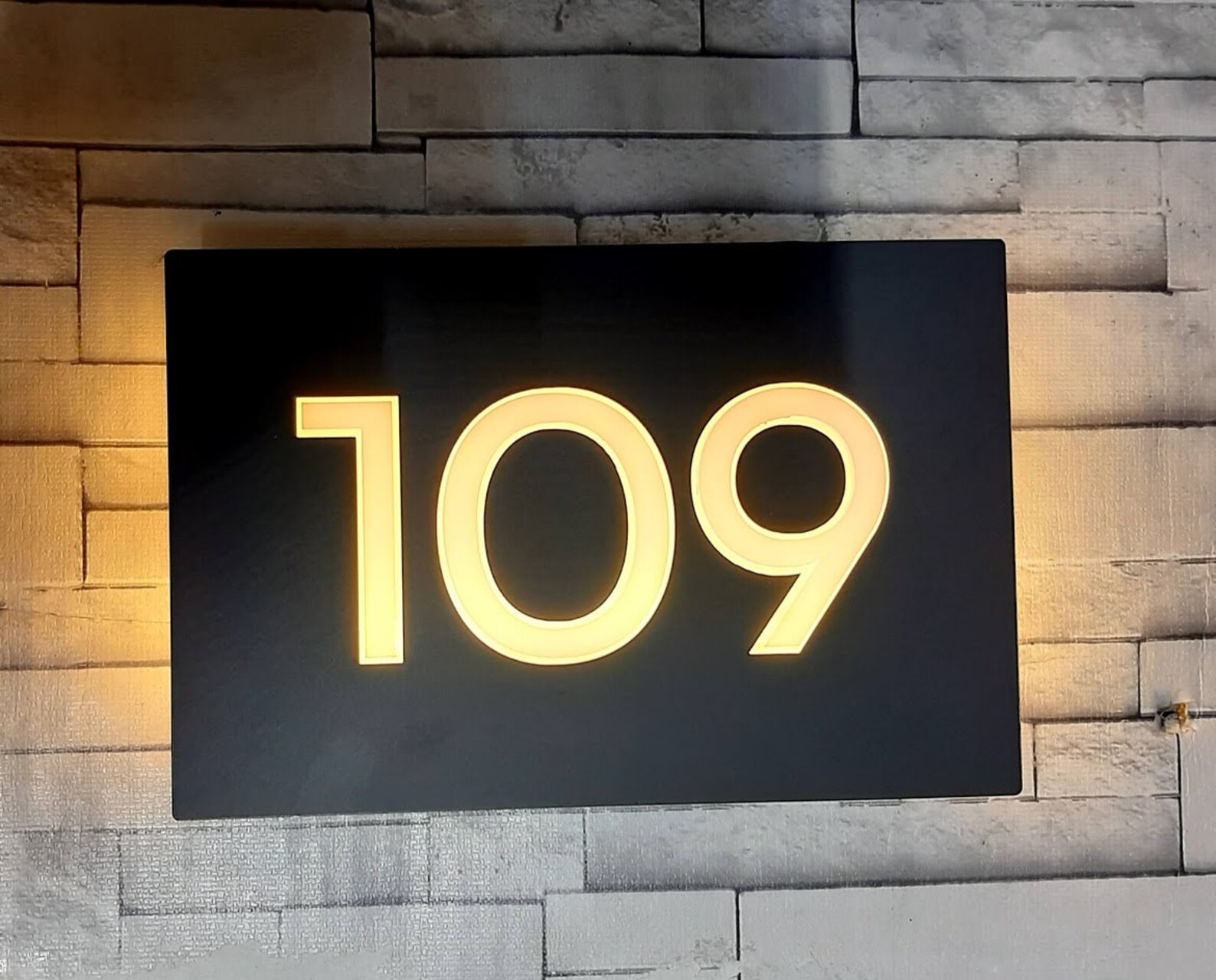 Can Be Customized Light Box Door Number, Illuminated Door Number, Light ...