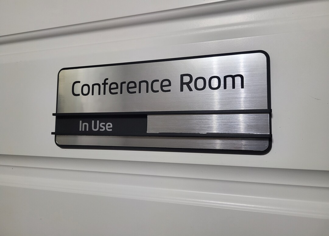 Can Be Moved Custom Busy - Available Conference Room Door Sign ...